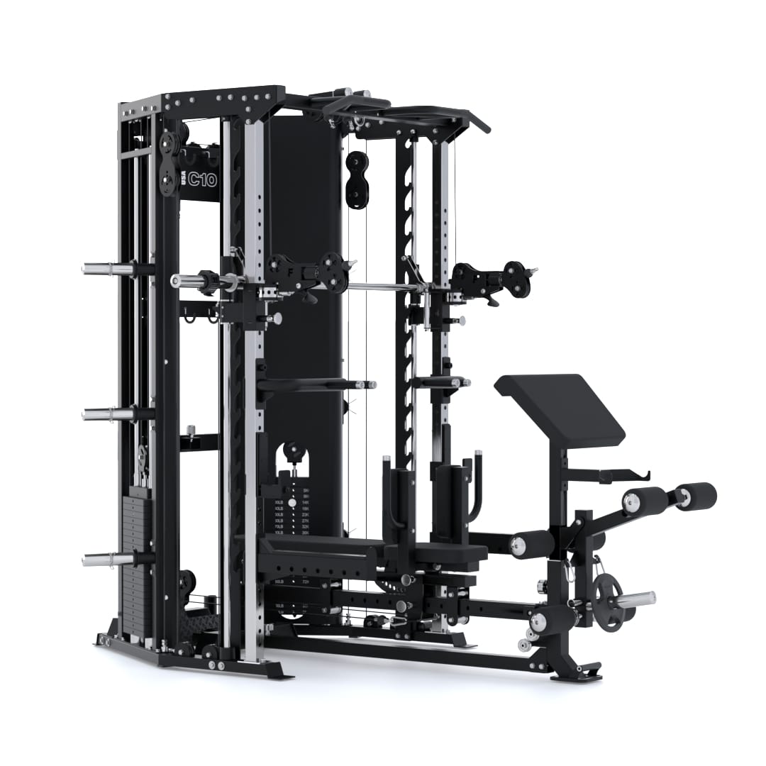 Force USA C10 All-In-One Functional Trainer + Sliding Bench Package ...