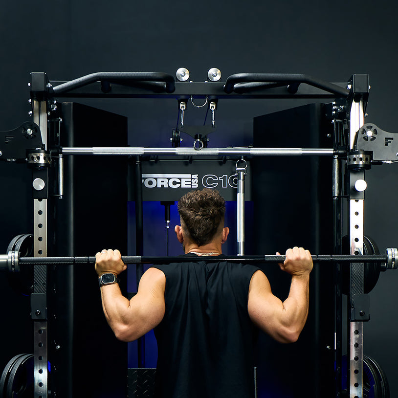 Force USA C10 All-In-One Functional Trainer + Sliding Bench Package ...