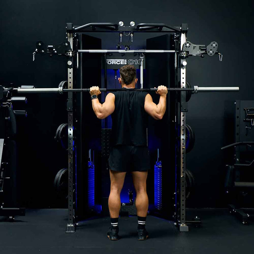 Force USA C10 All-In-One Functional Trainer + Sliding Bench Package ...